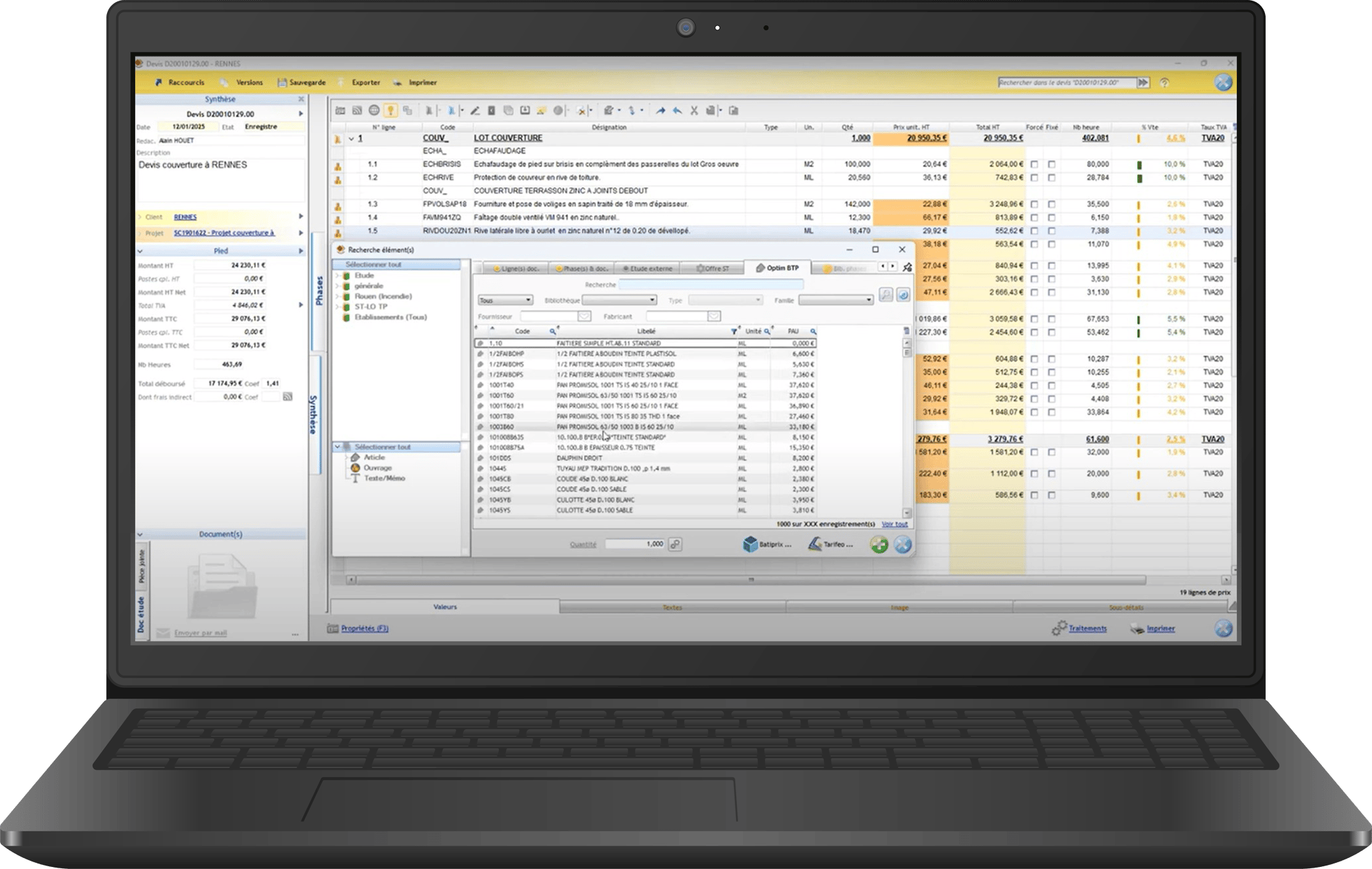 Logiciel Gestion BTP pour PME | Optim’BTP | intégré par BRZ France