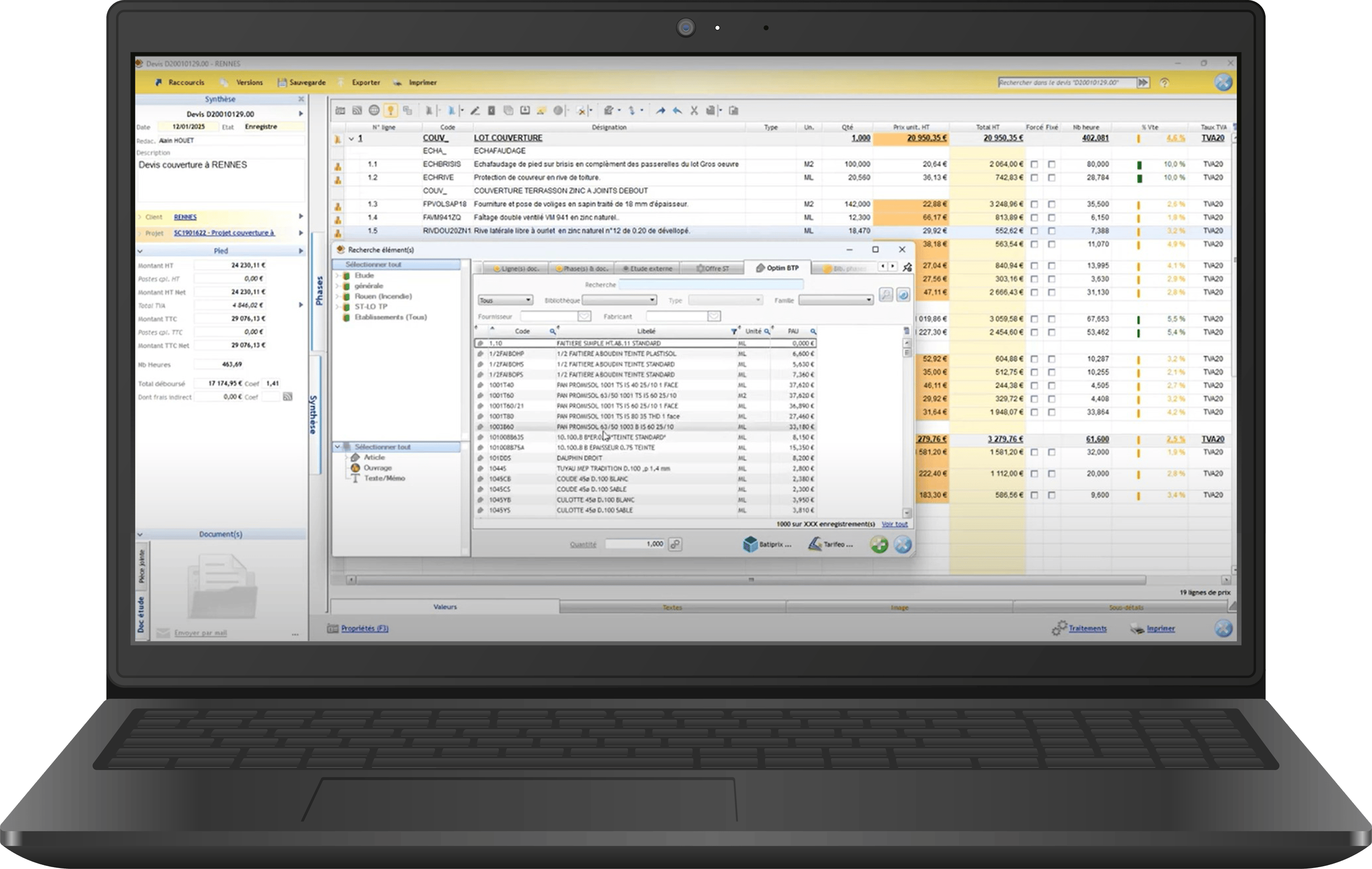 Logiciel Gestion BTP pour PME | Optim’BTP | intégré par BRZ France