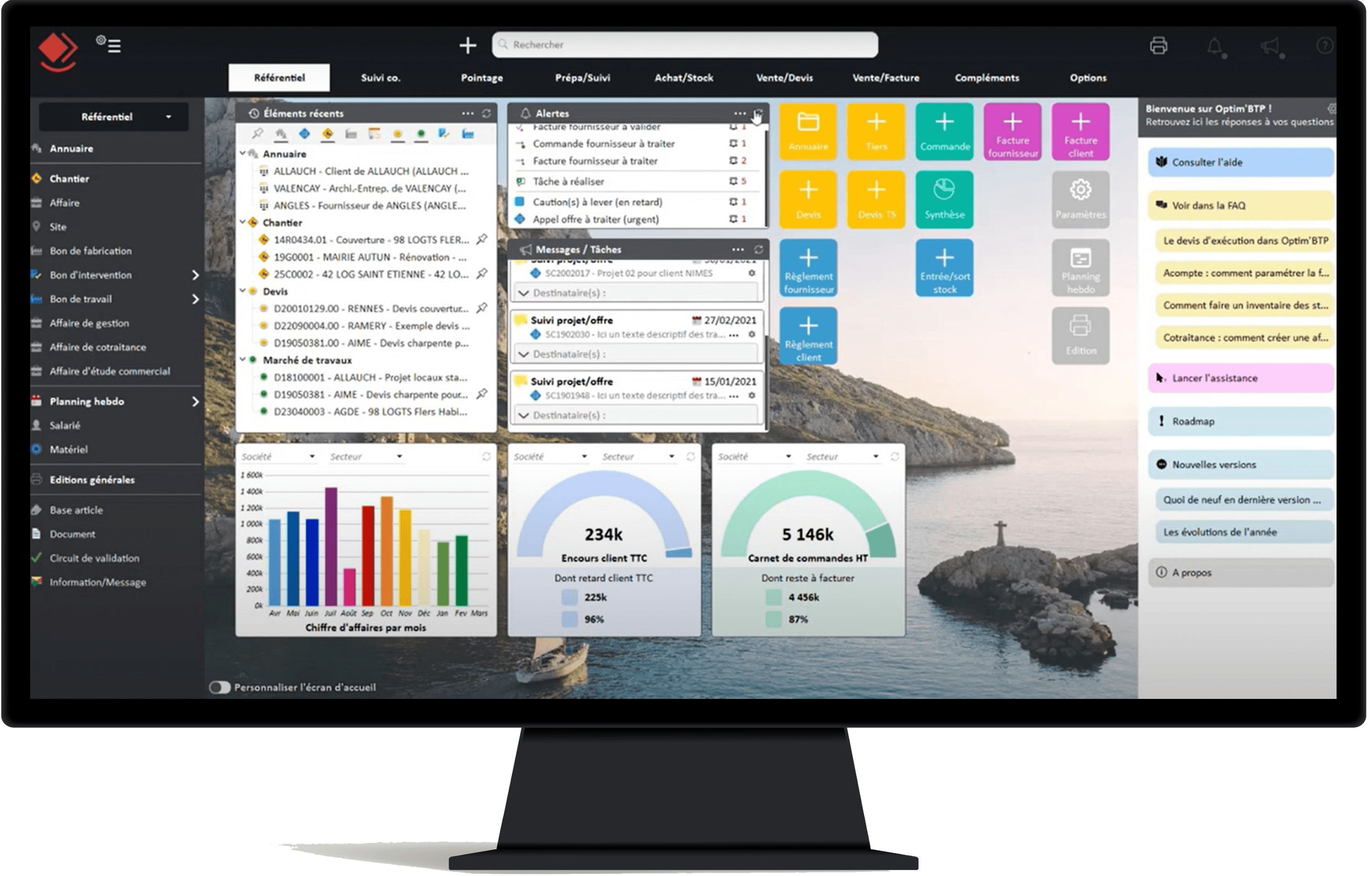 Logiciel Gestion BTP pour PME | Optim’BTP | intégré par BRZ France